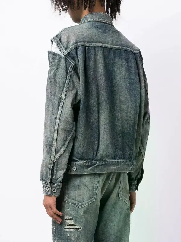 NEIGHBORHOOD Distressed Effect Denim Jacket