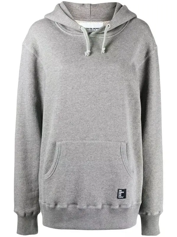 THE POWER FOR THE PEOPLE Rear Logo-print Hoodie
