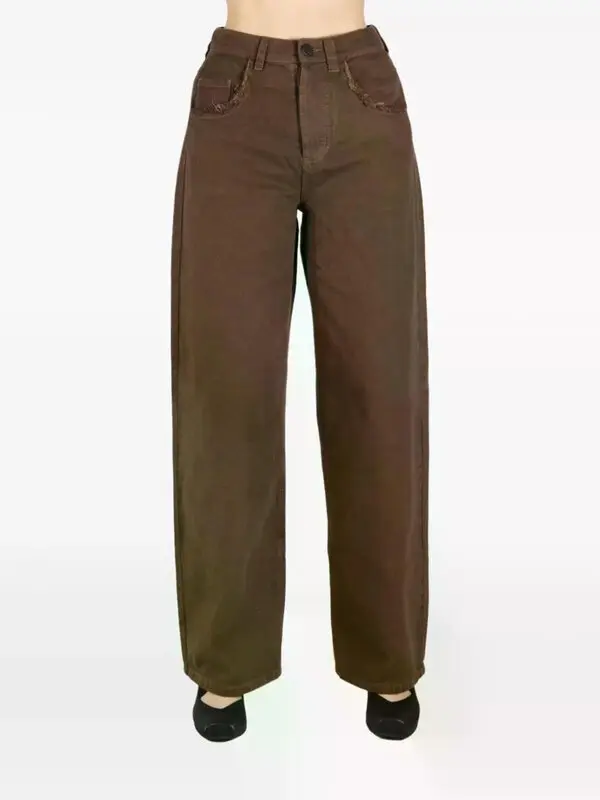 UMA WANG Frayed-edge Jeans