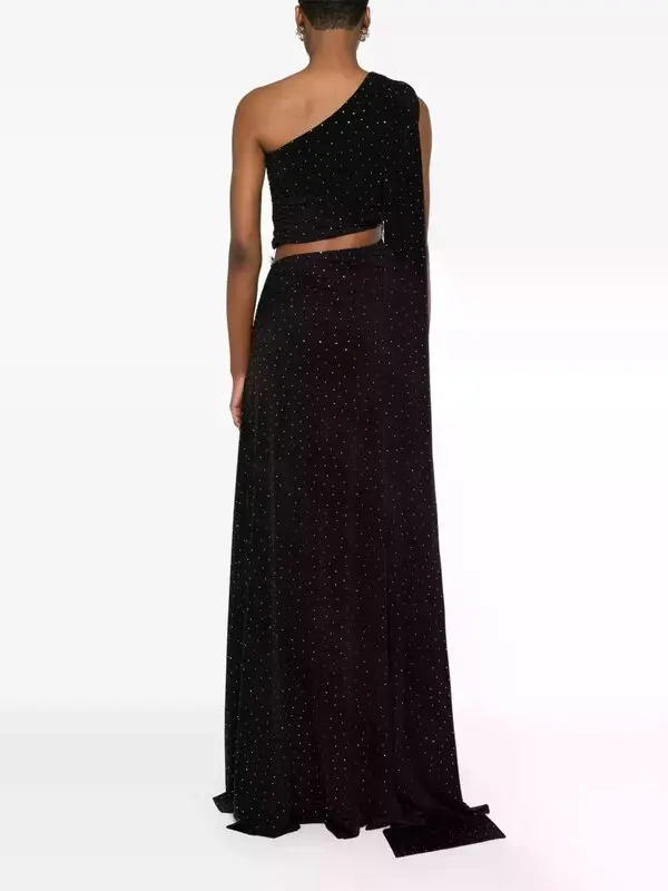 NISSA One-shoulder Embellished Maxi Dress