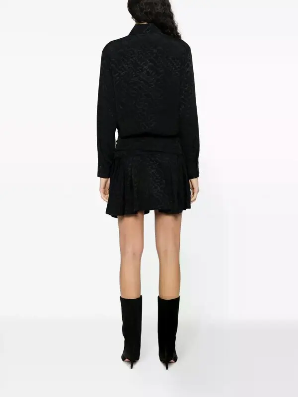 Pinko Arzach Logo-jacquard Shirtdress - Black