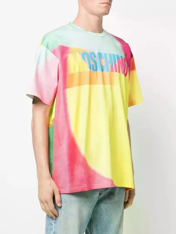 Moschino Logo Colour-block T-shirt