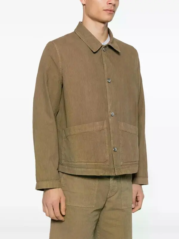 SUNFLOWER Striped Corduroy Jacket - Brown
