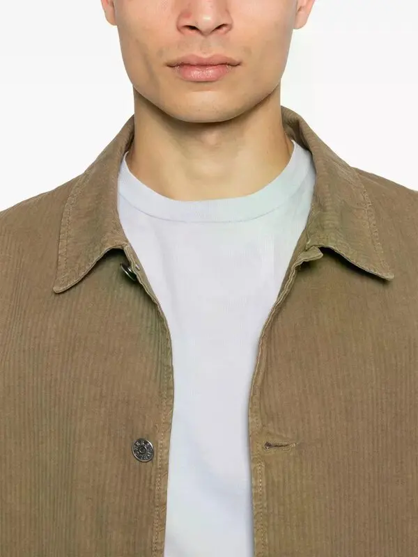 SUNFLOWER Striped Corduroy Jacket - Brown