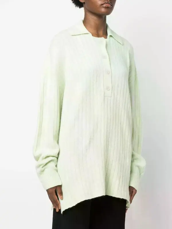 RUS Ribbed Knitted Polo Shirt