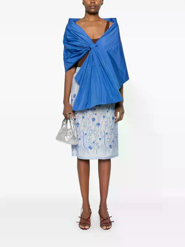 P.a.r.o.s.h Taffeta Wrap Jacket - Blue