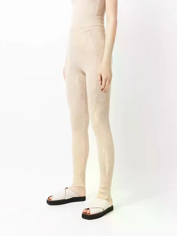 Cashmere In Love Cruz Cashmere-knit Leggings - Brown