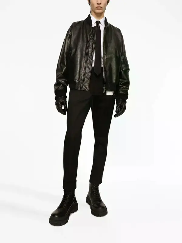 Dolce & Gabbana Pressed-crease Cropped Trousers