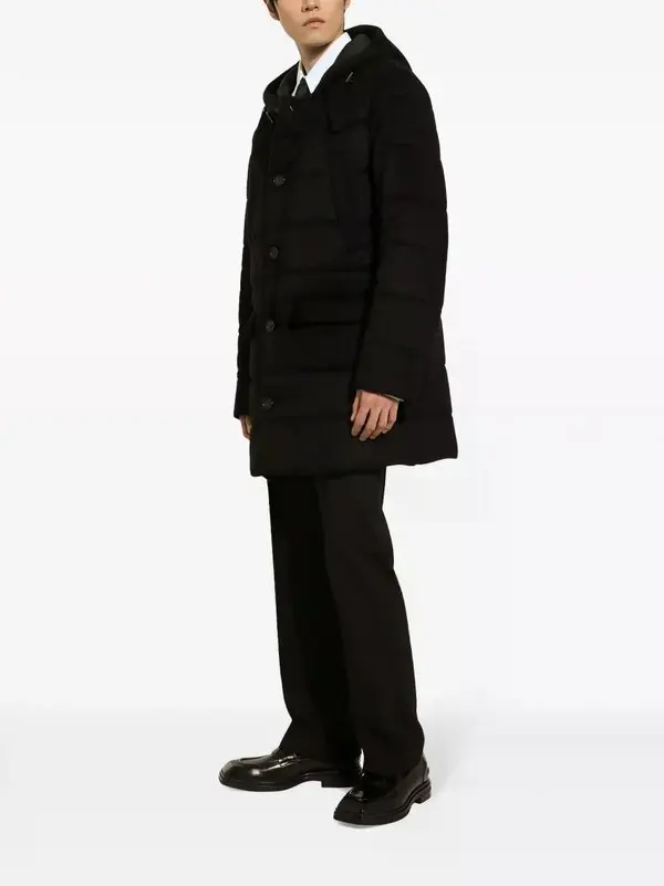 Dolce & Gabbana Quilted Cashmere Single-breasted Coat