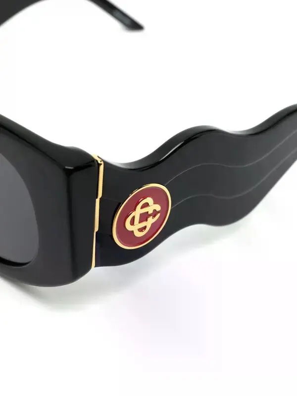 Casablanca Memphis Oval-frame Sunglasses - Black