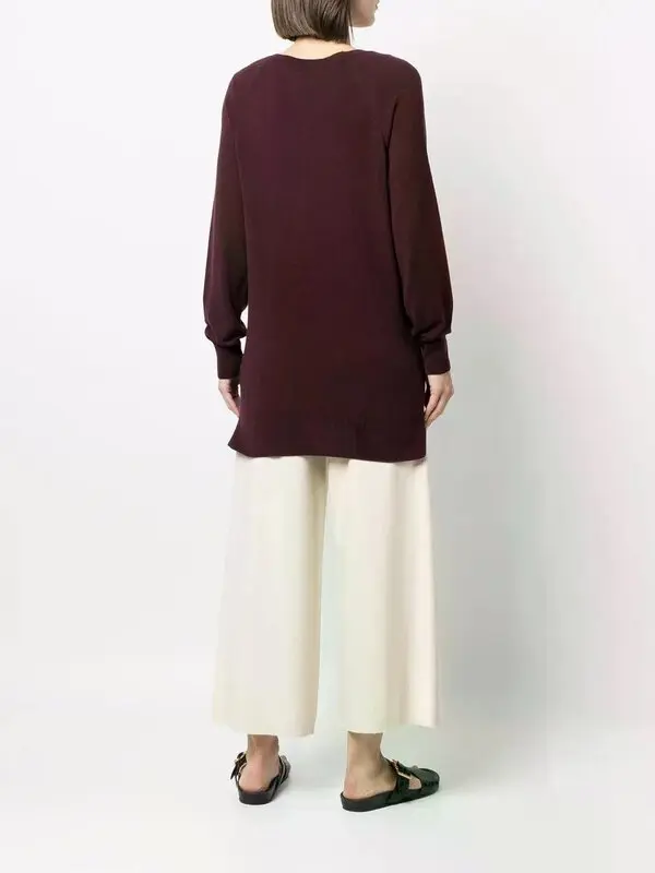 PAULA V-neck Cashmere Jumper - Red