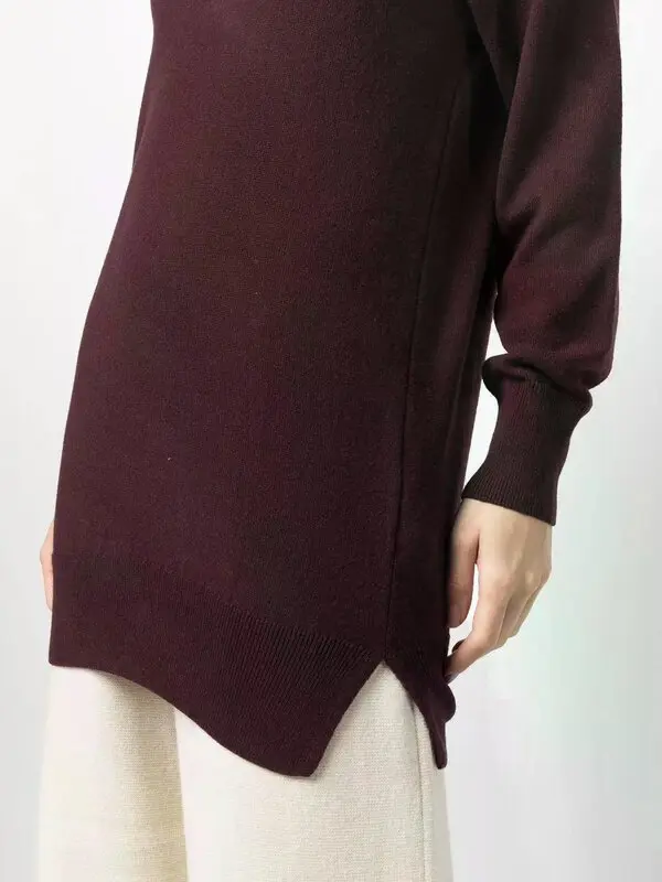 PAULA V-neck Cashmere Jumper - Red
