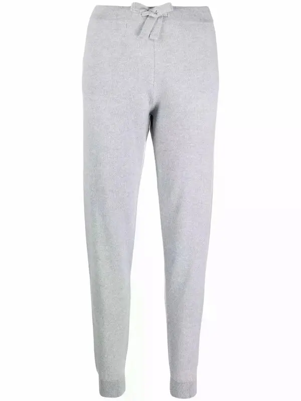 PAULA Tapered-leg Cashmere Trousers - Grey