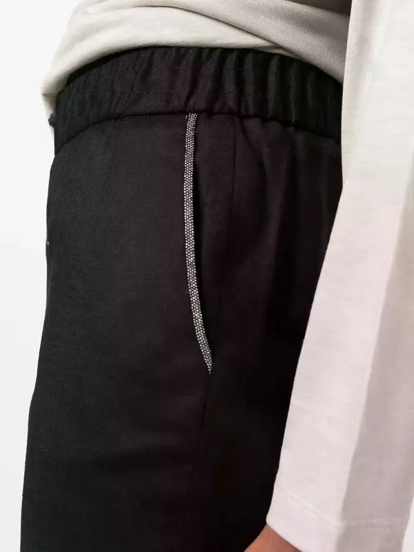 Fabiana Filippi Virgin Wool Bead-detail Drawstring Trousers
