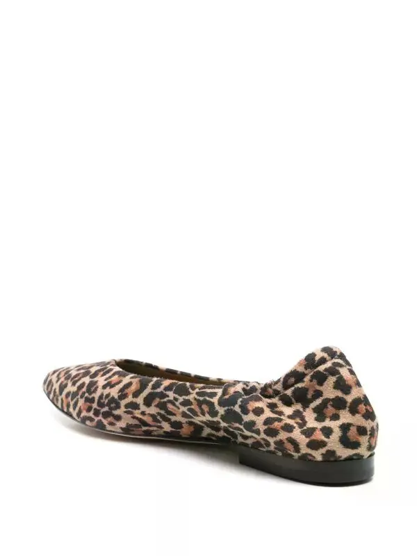 ANNA F. Leopard Print Ballet Flats
