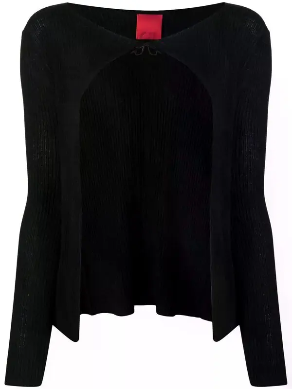 Cashmere In Love Tie-fastening Cardigan - Black