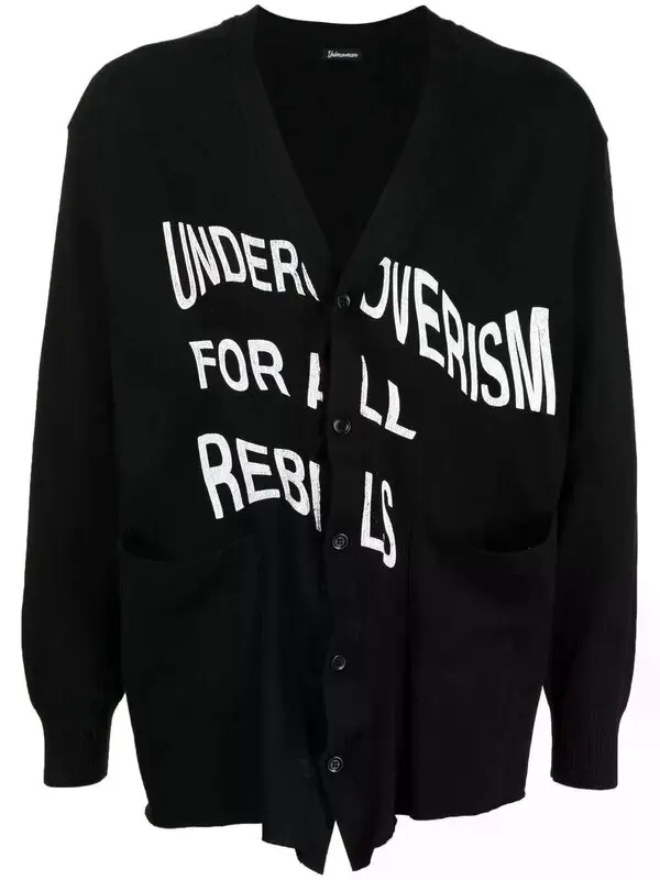 UNDERCOVERISM Logo-print V-neck Cardigan