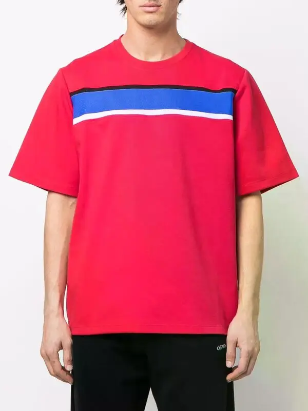 JUST DON Striped Band Short-sleeve T-shirt