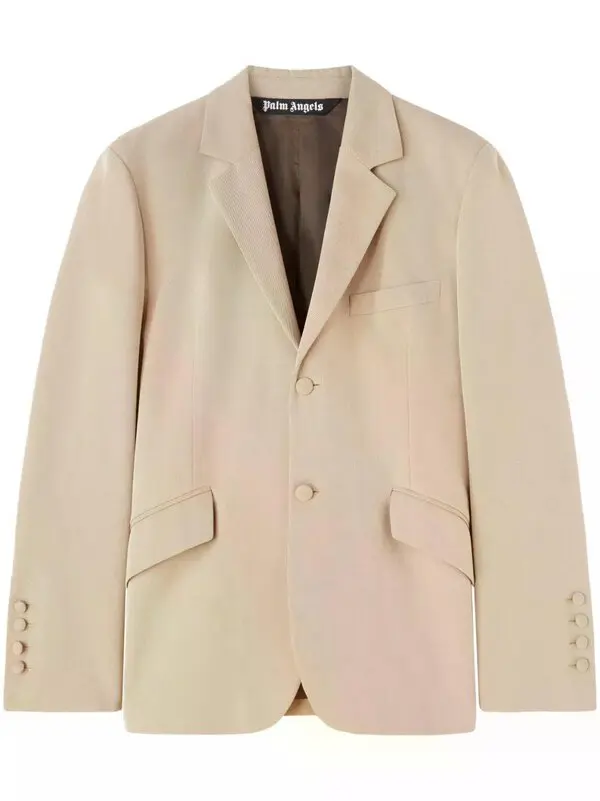 Palm Angels Fitted Retro Single-breasted Blazer