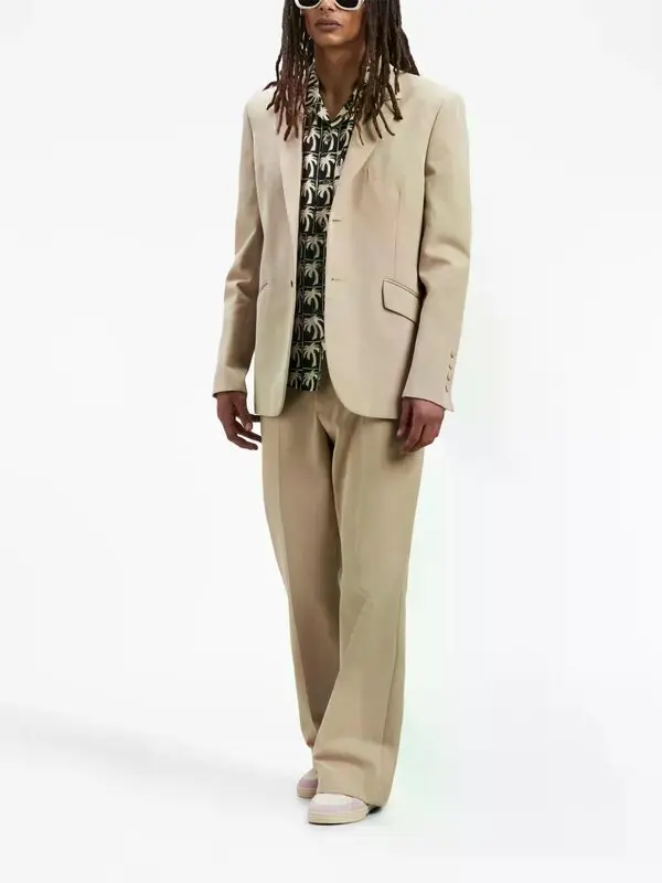 Palm Angels Fitted Retro Single-breasted Blazer