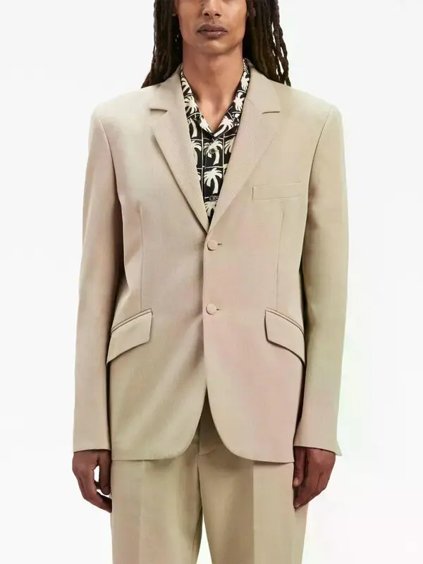 Palm Angels Fitted Retro Single-breasted Blazer