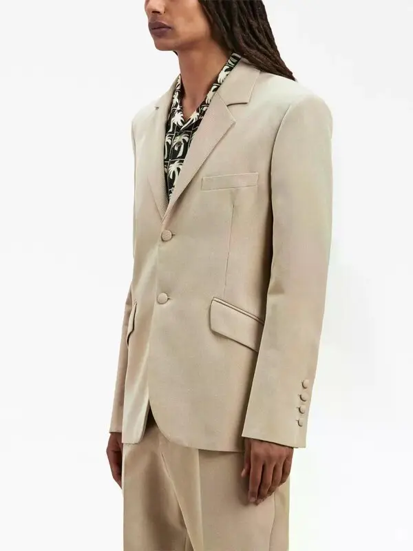 Palm Angels Fitted Retro Single-breasted Blazer
