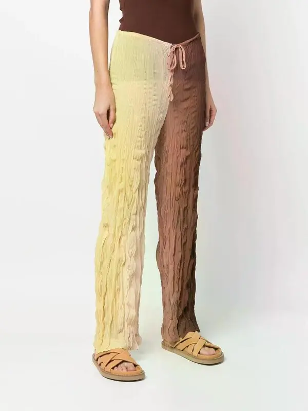 Erika Cavallini Ruched Ombré-effect Trousers
