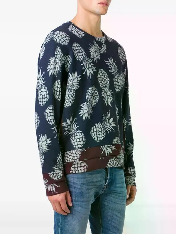 Valentino Garavani Printed Crew Neck Sweatshirt