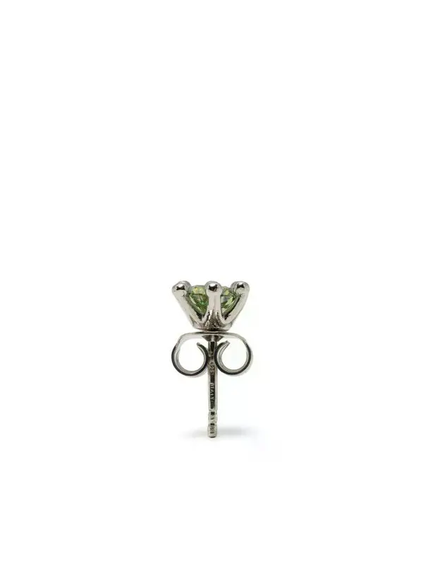 D'HEYGERE Double Solitaire Stud Earring - Silver