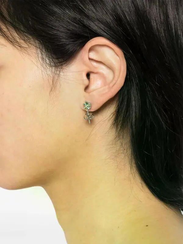 D'HEYGERE Double Solitaire Stud Earring