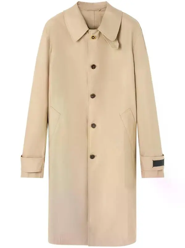 Versace Single-breasted Cotton Coat