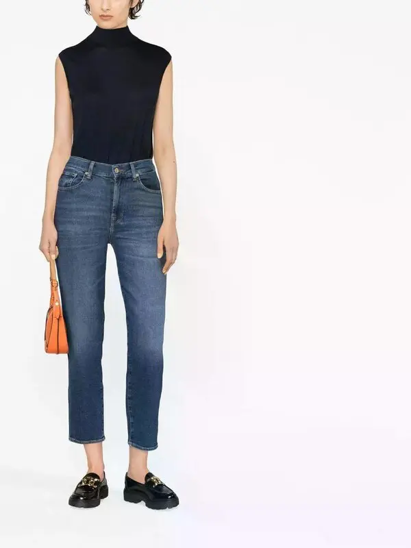 7 For All Mankind Skinny Cropped Jeans