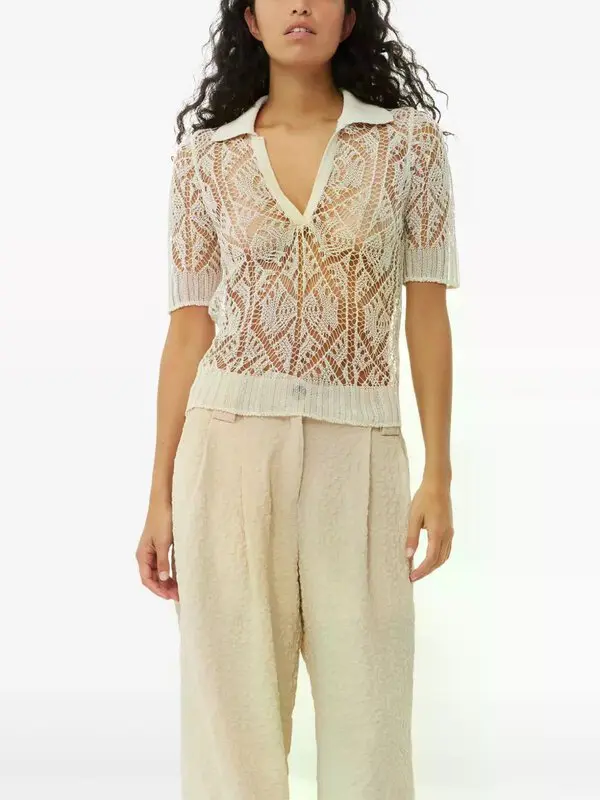 GANNI Mid-rise Tailored Straight-leg Trousers