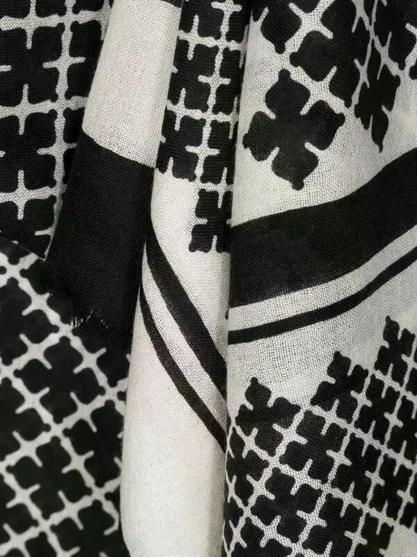 BY MALENE BIRGER Julee Patterned-intarsia Wool Scarf