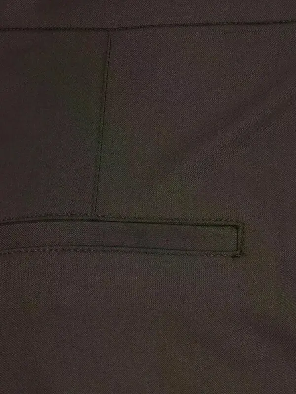 Loulou De Saison Dorkas Trousers In Virgin Wool - Brown