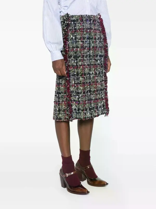 Etro Bouclé Midi Skirt