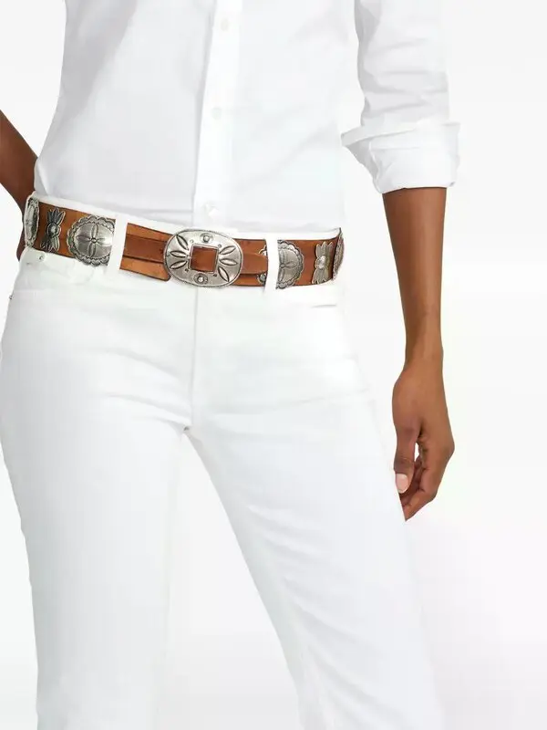 Ralph Lauren Plaque Buckled Belt