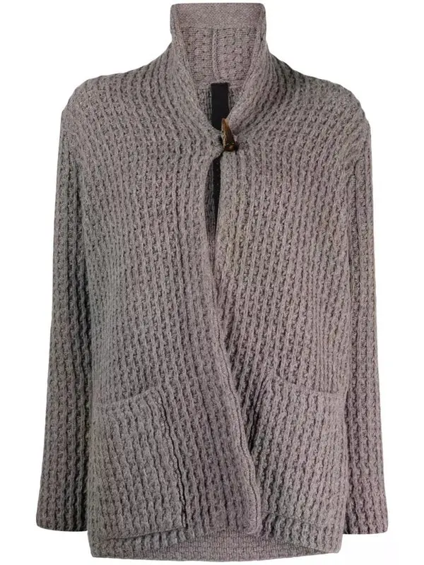FORME D'EXPRESSION Virgin Wool Chunky Knit Cardigan