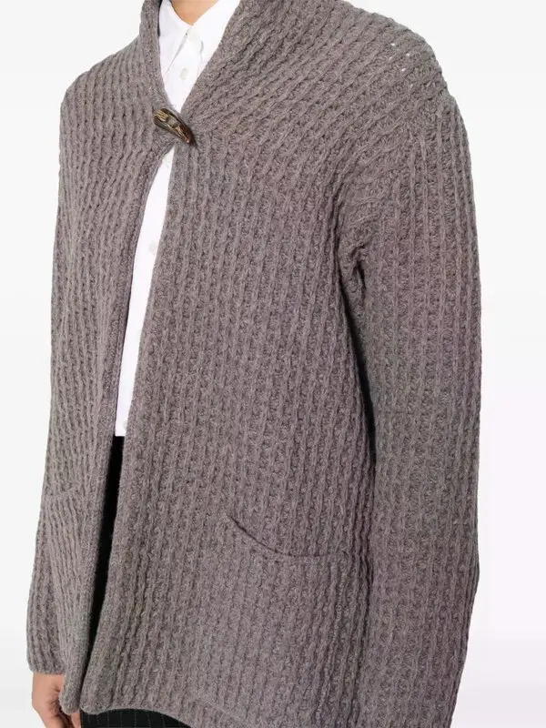 FORME D'EXPRESSION Virgin Wool Chunky Knit Cardigan