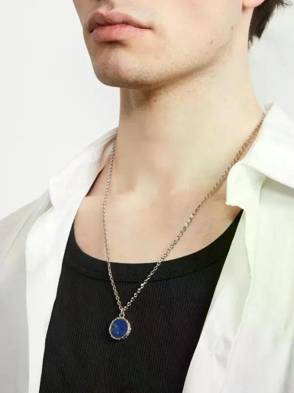 Emanuele Bicocchi Flamboyant Lapis Amulet Necklace