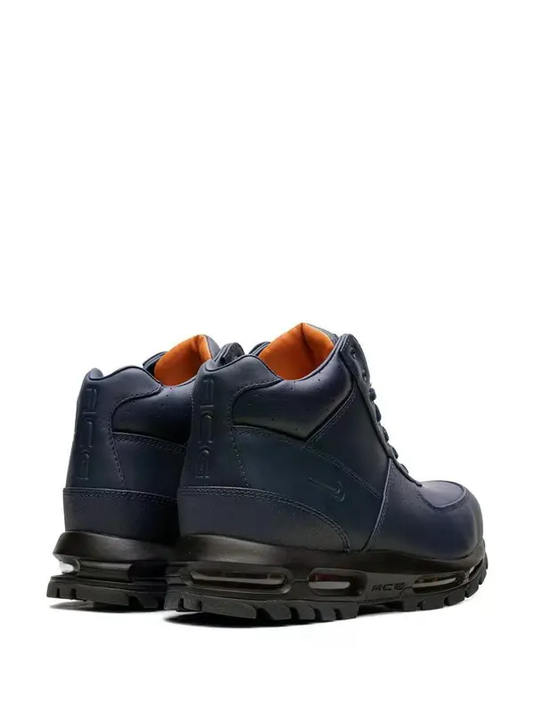 Nike Max Goadome Leather Lace-up Sneakers - Blue