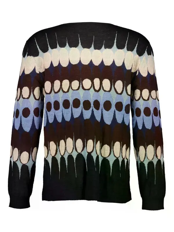 Commas Jacquard Crew Neck Jumper