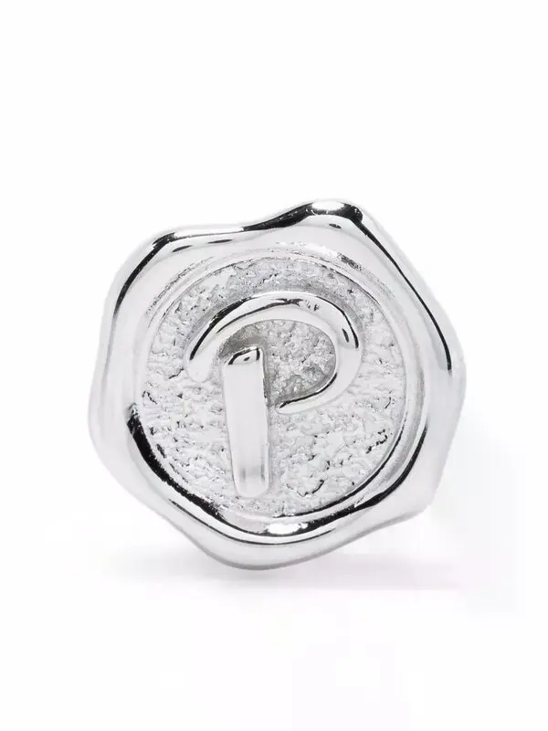 MARIA BLACK Pop Letter P Coin Charm - Silver