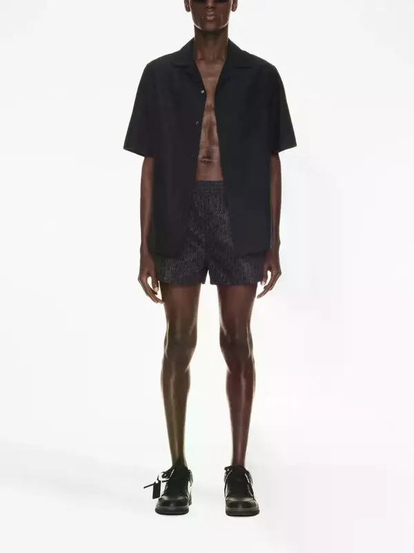 Off-White Logo-print Swim Shorts