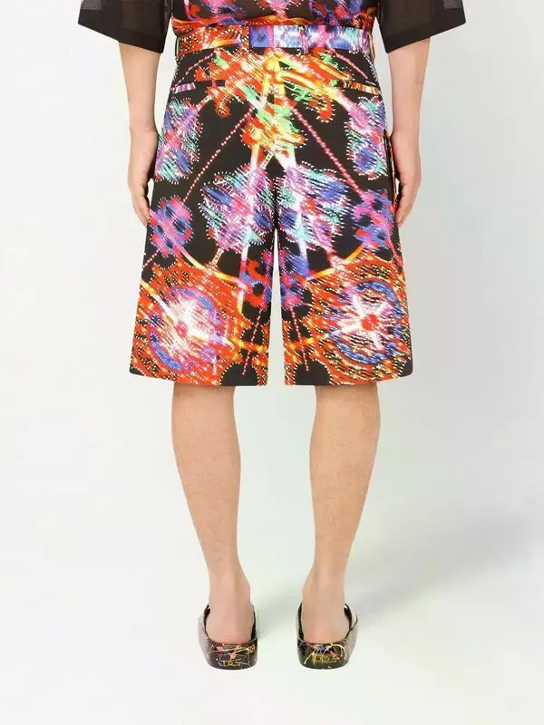 Dolce & Gabbana Luminary Print Bermuda Shorts