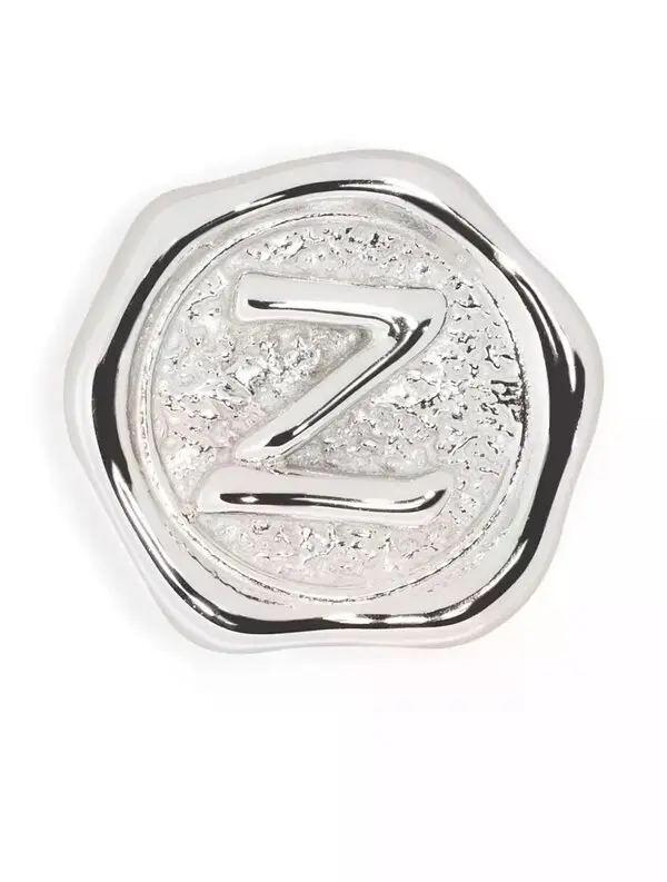 MARIA BLACK Pop Letter Z Coin Charm - Silver