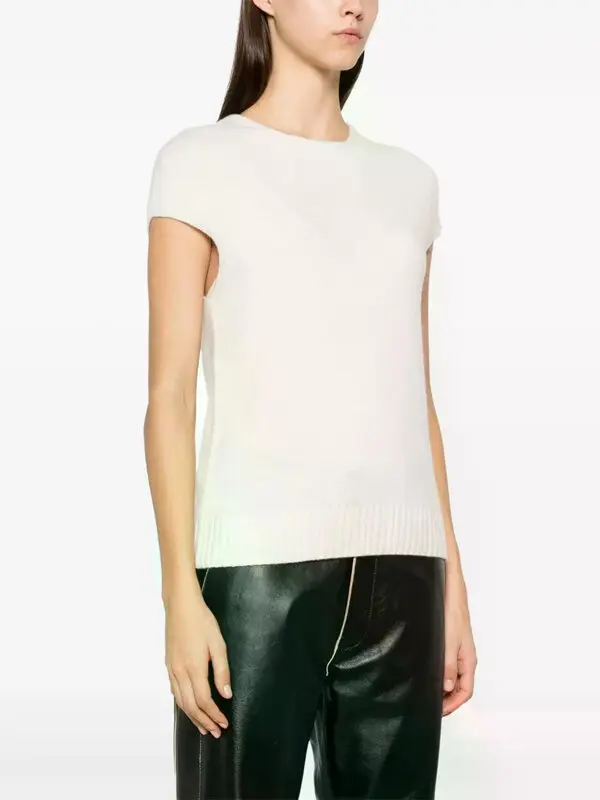 Loulou De Saison Nereus Cashmere Knit Top - Neutrals