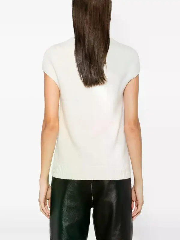 Loulou De Saison Nereus Cashmere Knit Top - Neutrals
