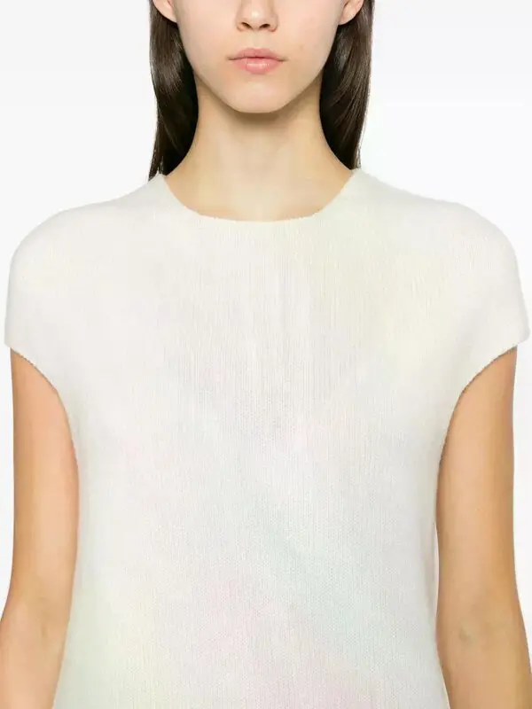 Loulou De Saison Nereus Cashmere Knit Top - Neutrals