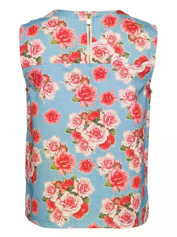 BAMBAH Rose Denim Top